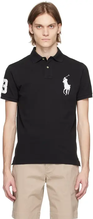 Polo Ralph Laurenビッグポニー ブラック XS 短丈 ビックポニーポロシャツXs - メルカリ